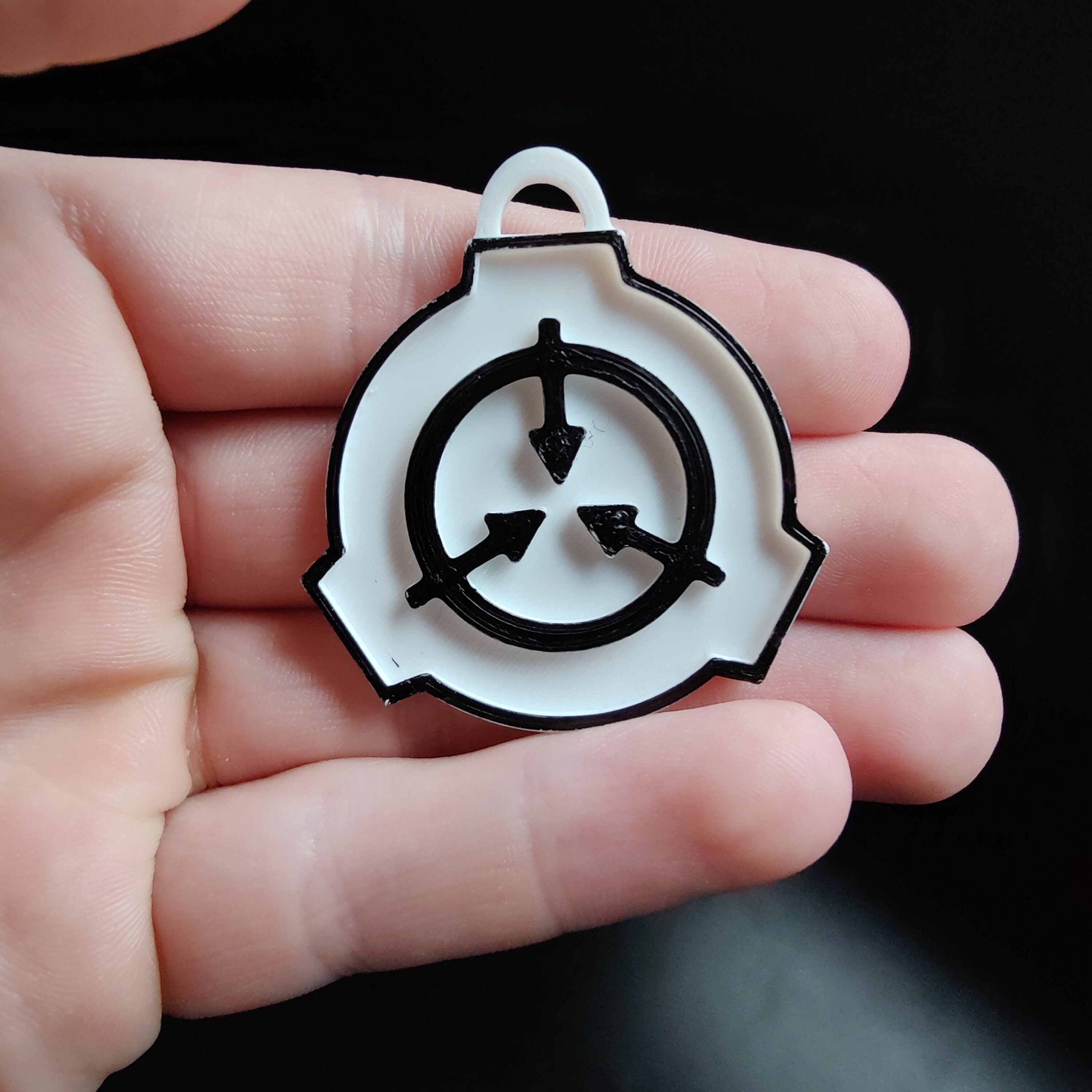 3D Printed Scp Keychain - Etsy