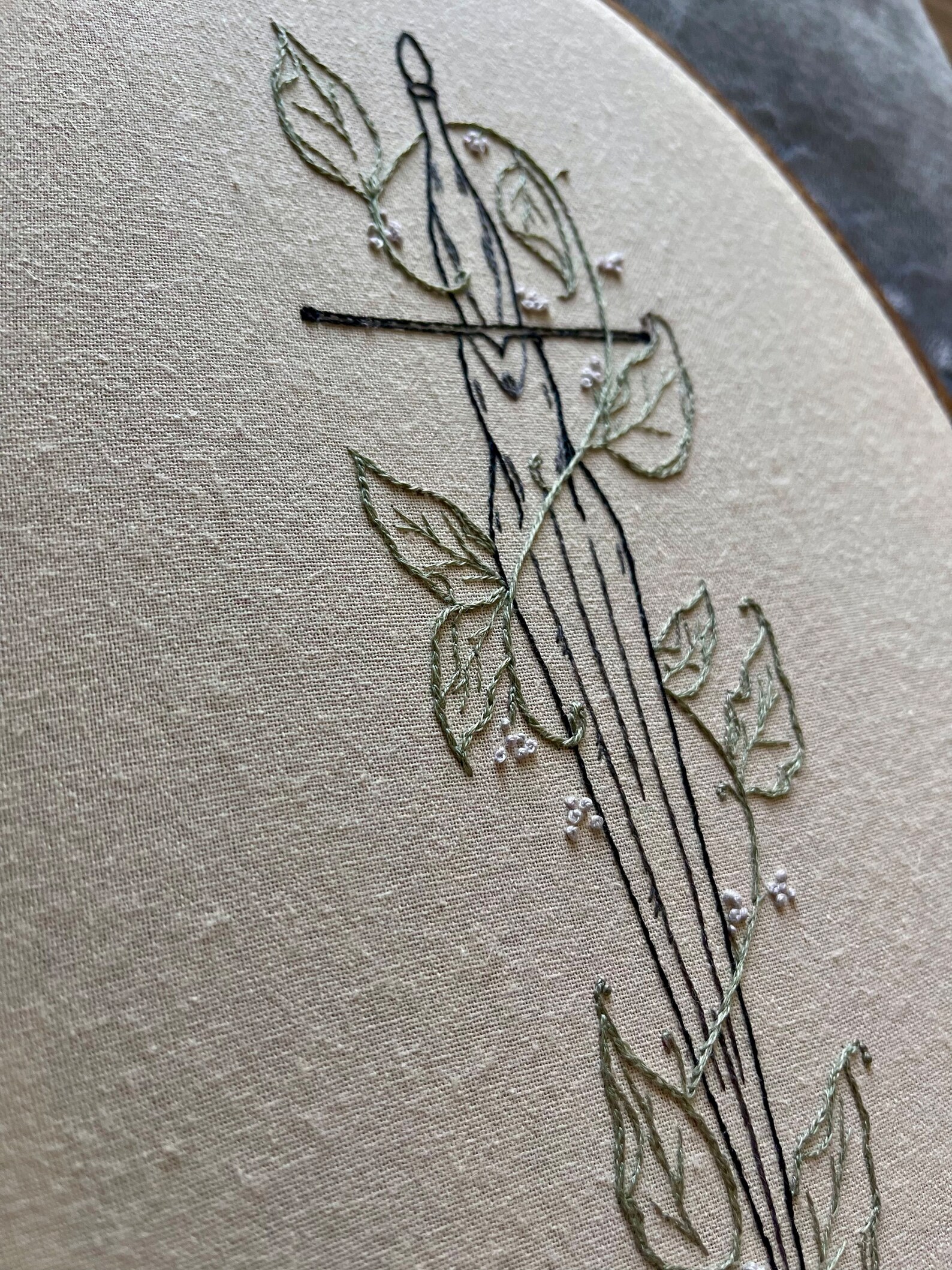 Elven Cottagecore Dagger Hand Embroidery Fae King Queen - Etsy