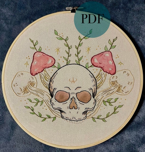 Dark Rune Hand Embroidery Pattern DND Decor Digital Pattern - Etsy