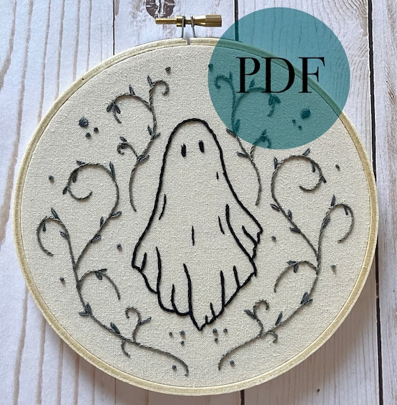 Kits & How To Sewing & Fiber Ghost PDF Embroidery Pattern etna.com.pe