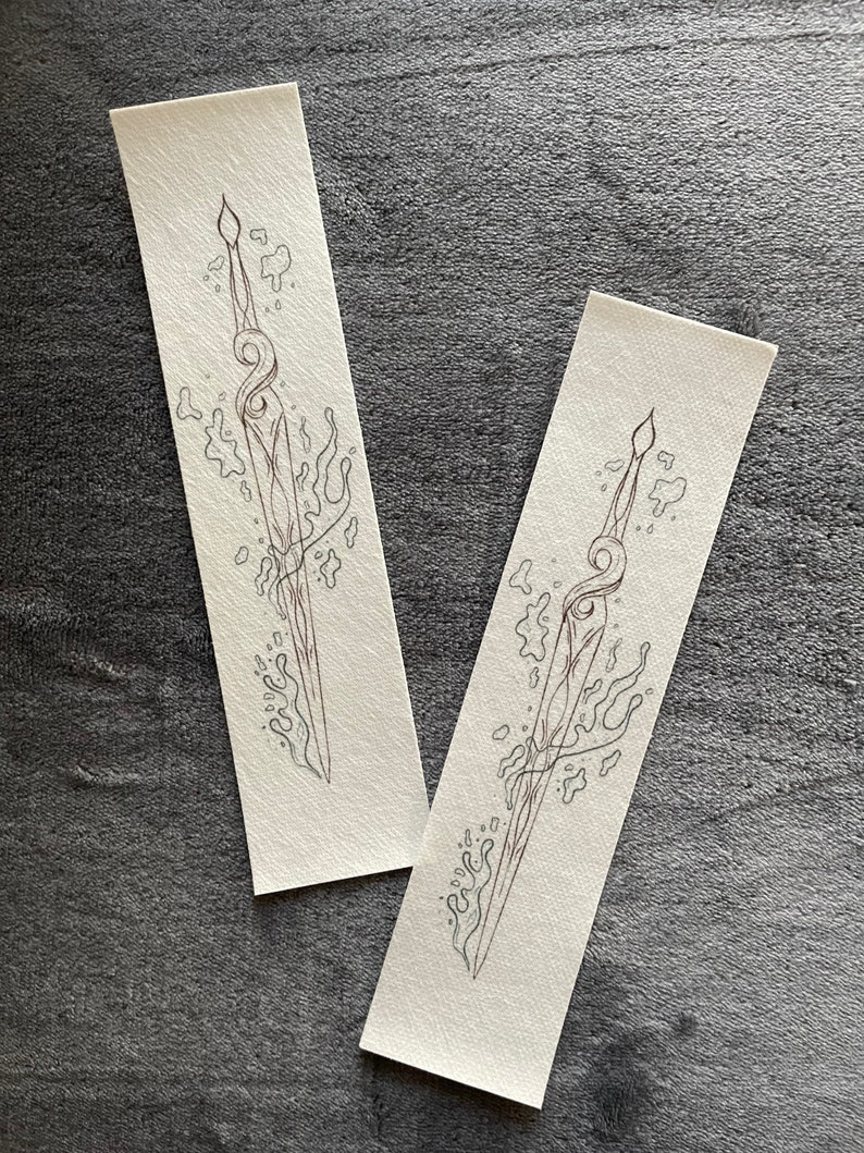 Stick and Stitch Water Sword Embroidery Elemental Sword - Etsy