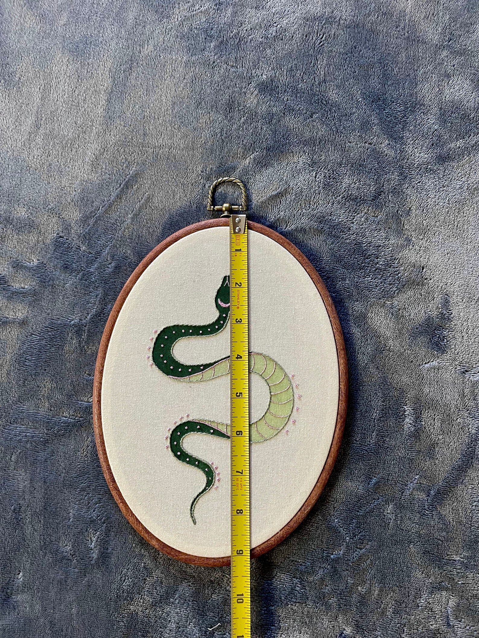 Green Goth Snake Hand Embroidery Pattern Digital Pattern - Etsy
