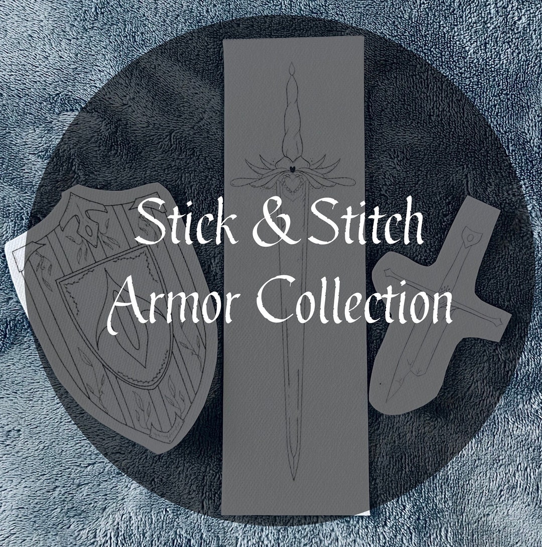 Stick and Stitch Embroidery Sword Embroidery Pattern Modern Hand ...
