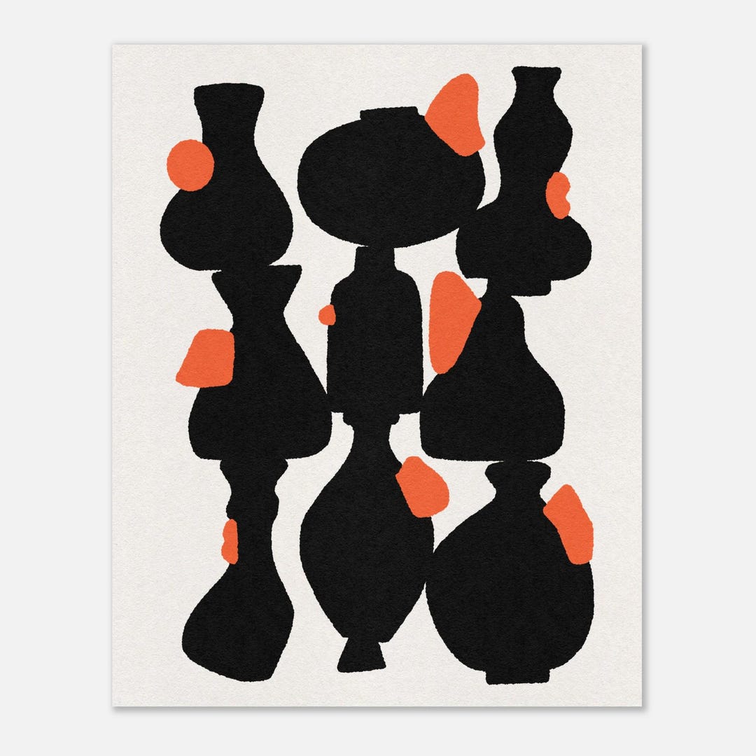 Assorted Vases Poster Wall Art Print 20x25 Cm / 8x10″ - Etsy