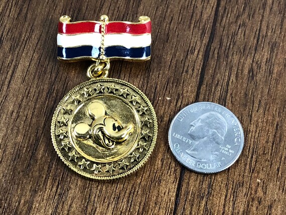 Disney Napier Mickey Mouse Brooch Pin -All American M… - Gem