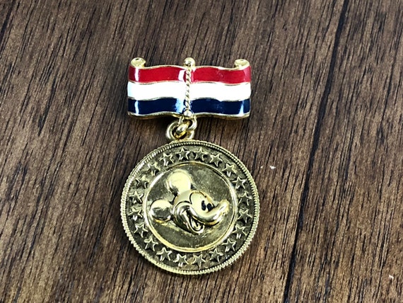 Disney Napier Mickey Mouse Brooch Pin all American Mickey | Etsy