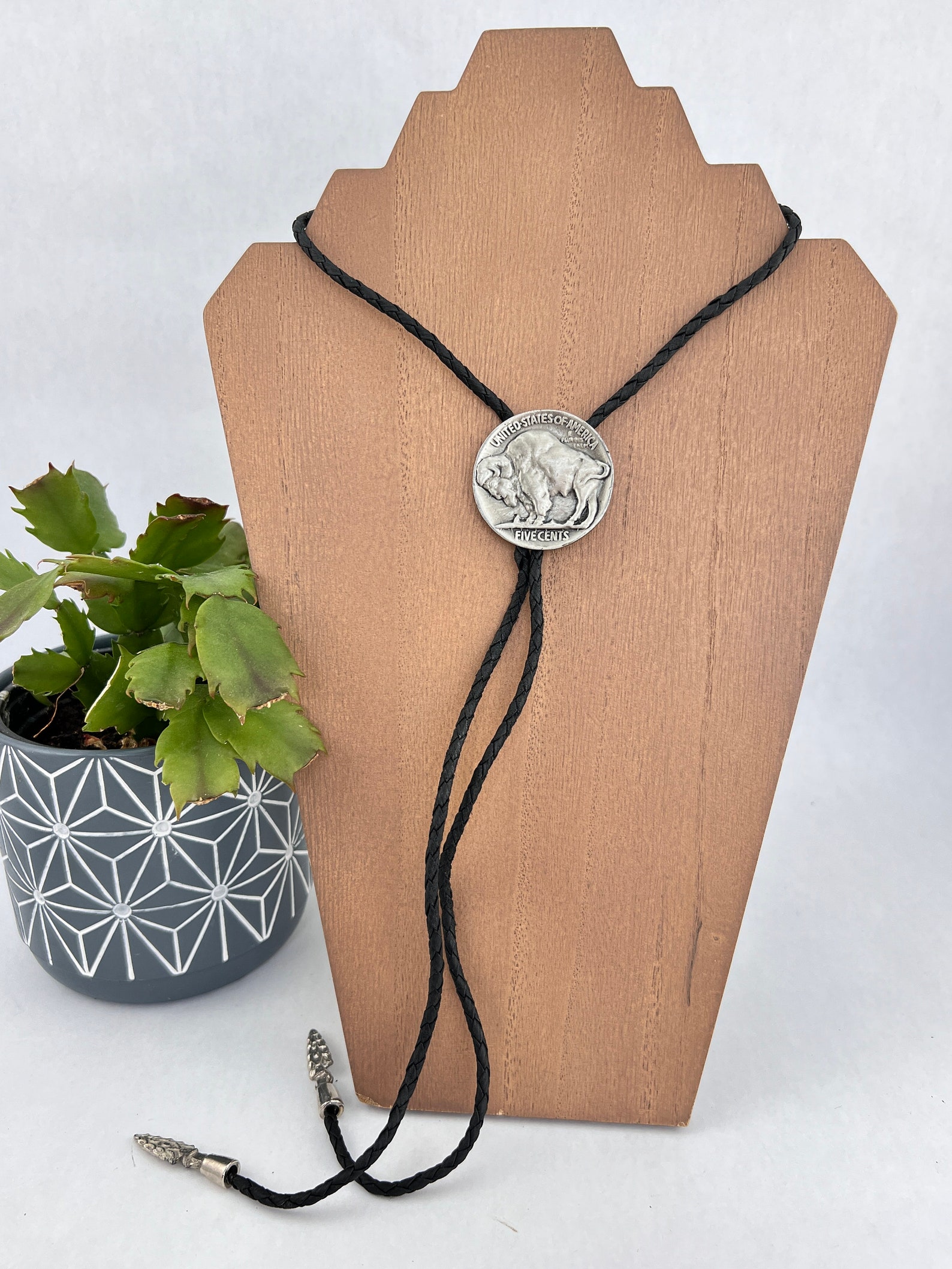 Giant Buffalo Nickel Bolo Tie – Silver-tone Replica, Western Style - Etsy