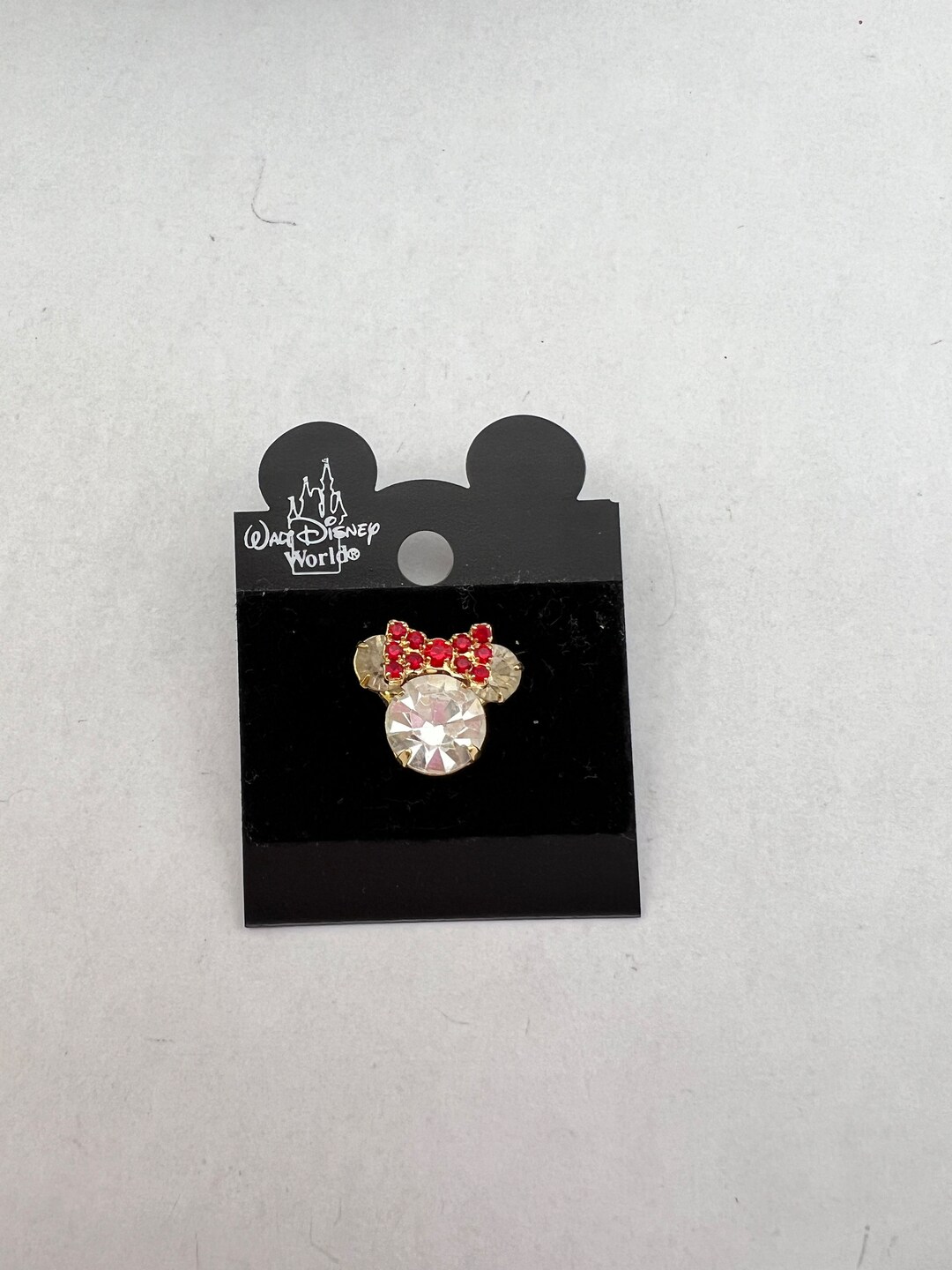 Diamond and Ruby Rhinestone Minnie Mouse Pin - Etsy