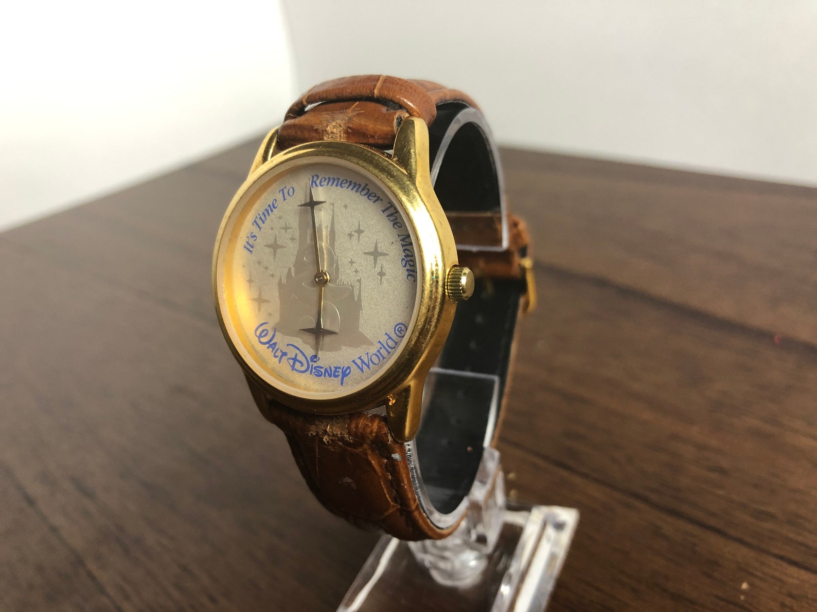 Vintage Disney 25th Anniversary Watch Eastman Kodak 1997 Gold Tone With ...