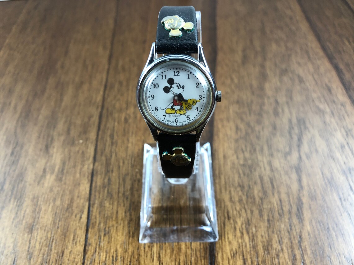 Vintage Lorus Mickey Mouse Watch Disney Silver Tone With - Etsy