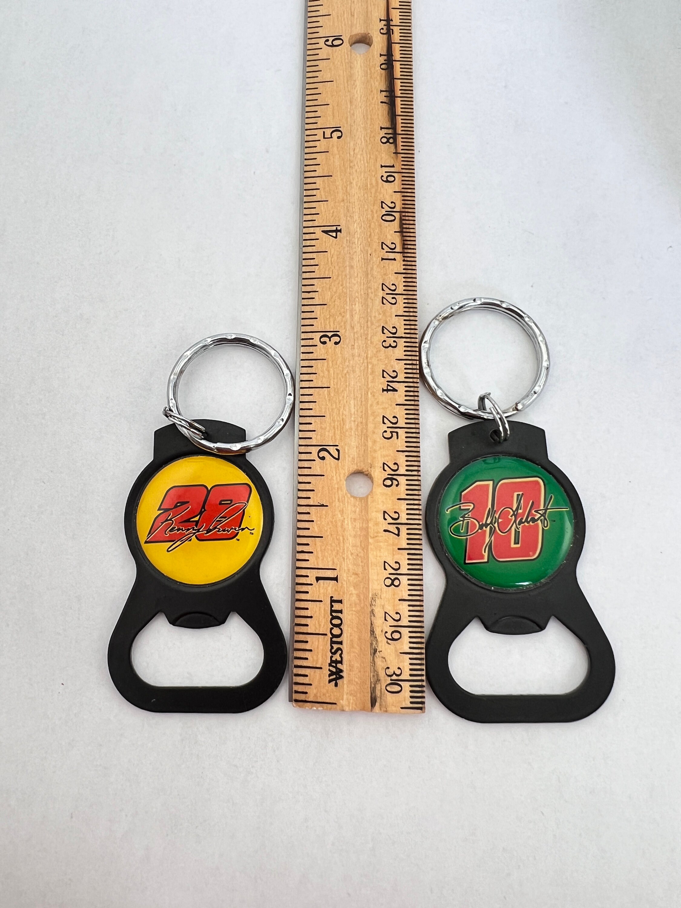 NASCAR Bottle Opener Keychains #18 and #28 - Etsy