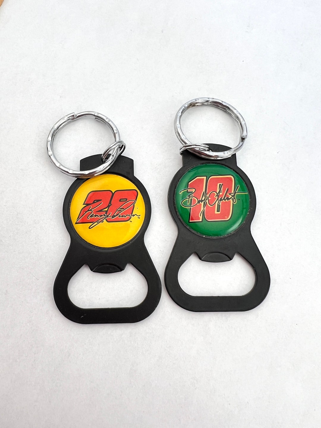 NASCAR Bottle Opener Keychains #18 and #28 - Etsy