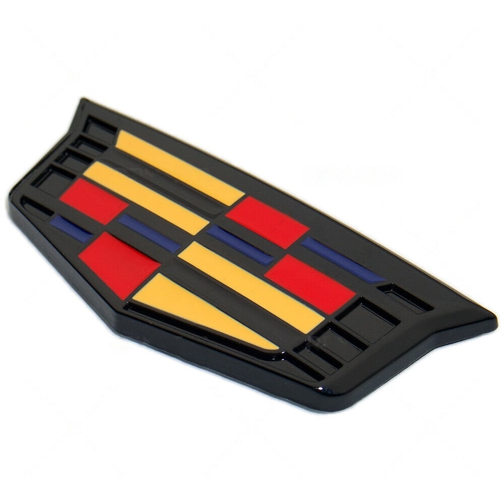 New 2pcs Set of 3D Gloss Black Metallic Cadillacs Side Fender Body ...