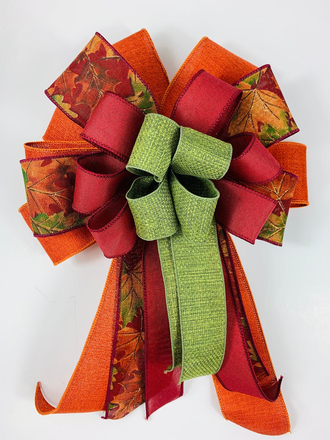 Outdoor Fall Bow Lantern Swag Fall Bow for Porch Post - Etsy UK