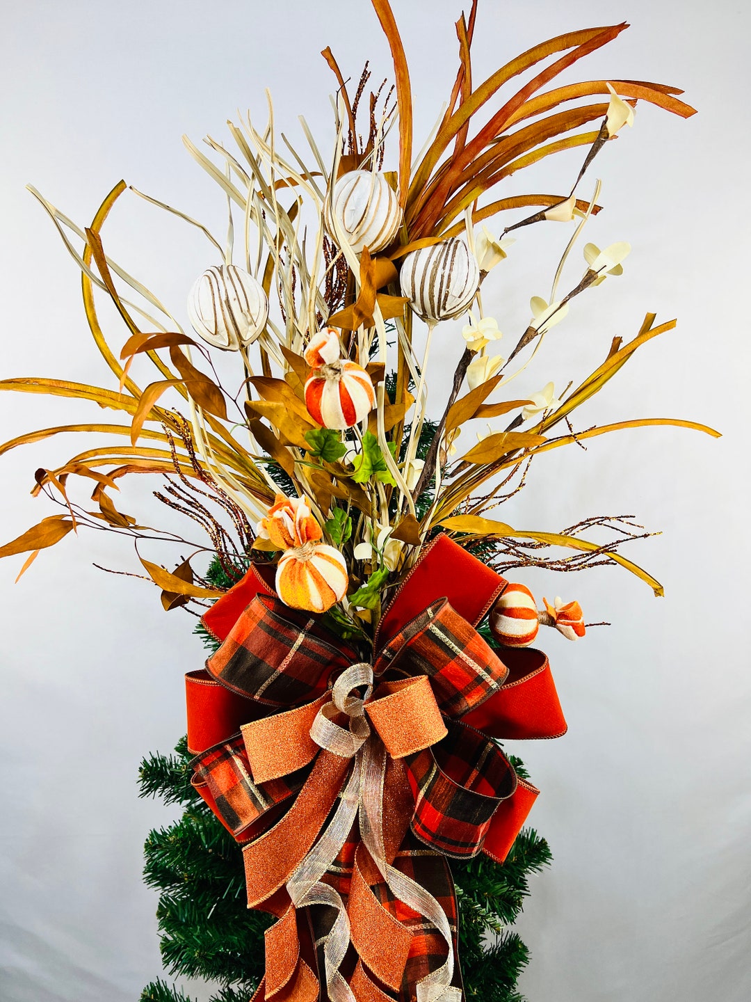 Natural Elements Fall Topper for Tree, Natural Elements Topper for Tree ...