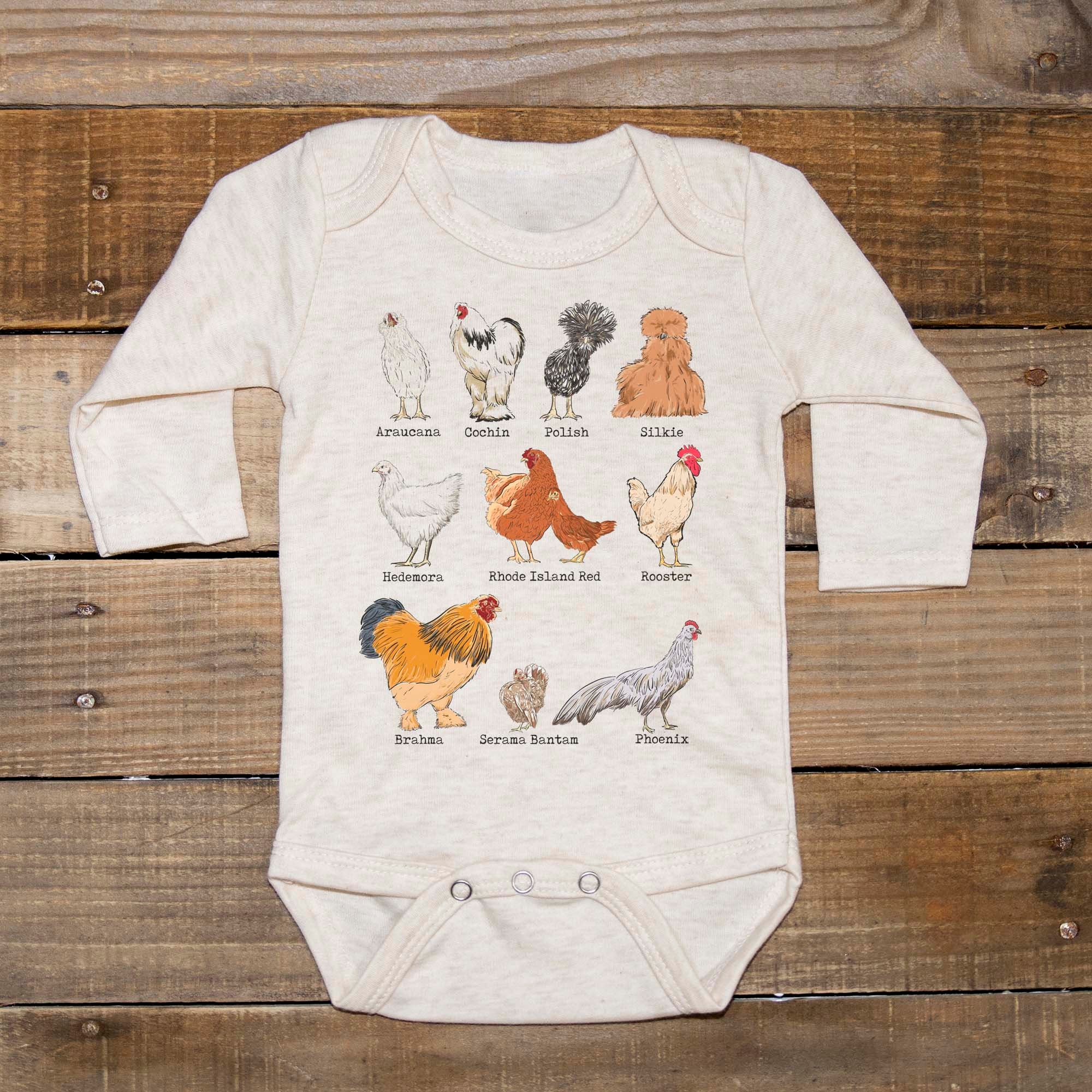 Chicken Breeds Baby Body Suit Chicken Shirt for Newborn Cute - Etsy