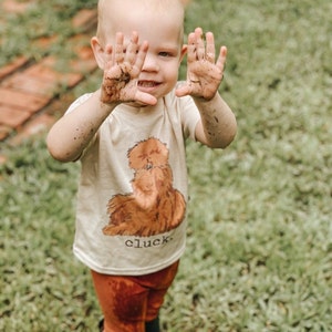 Silkie Chicken Cluck Toddler Tee | Cluck Shirt for Toddlers | Cute ...