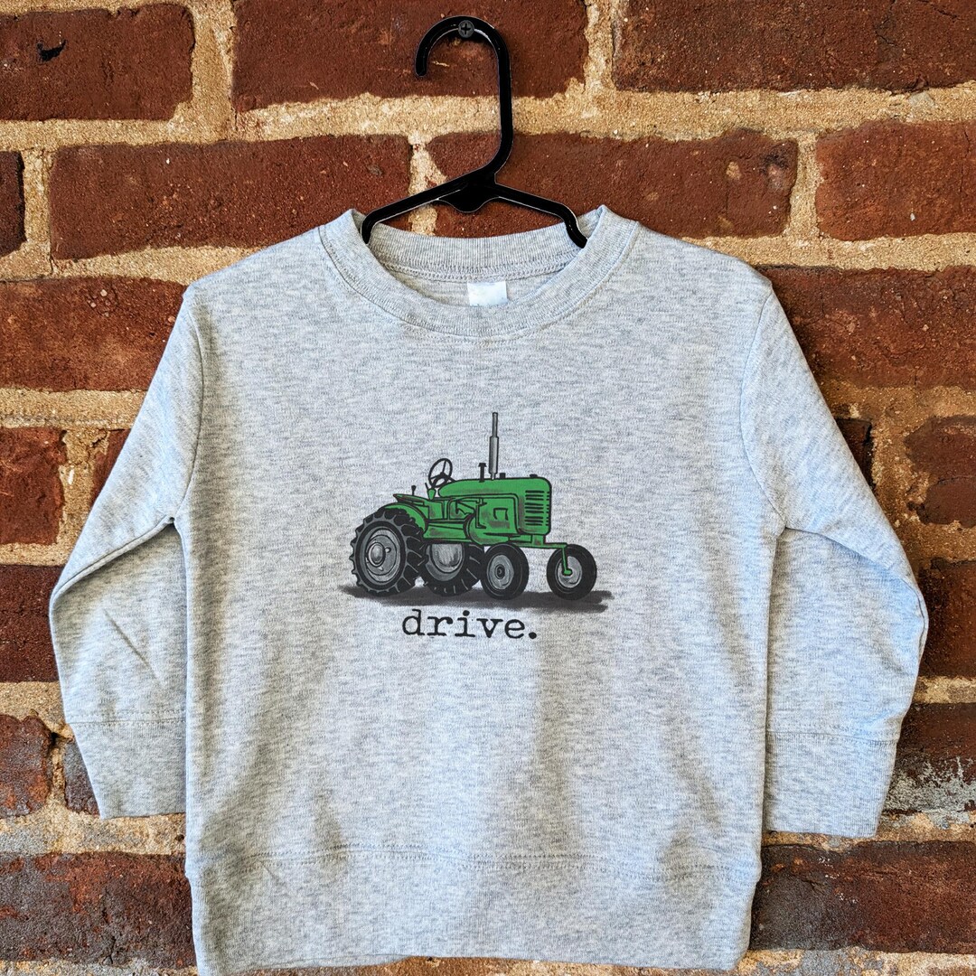 Green Tractor Shirt for Kids | Drive Tractor Long Sleeve | Sizes 2t ...