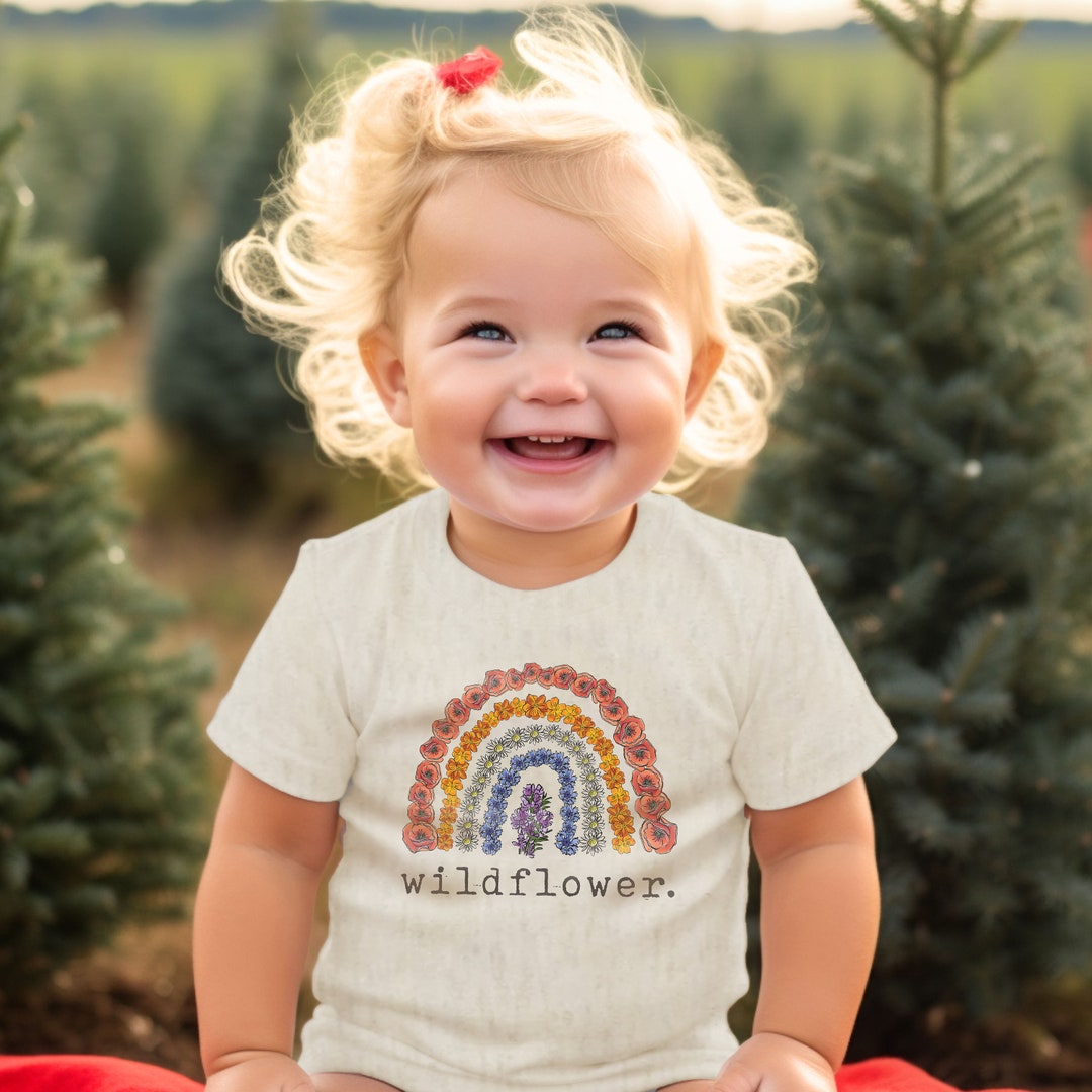 Wildflower Baby Bodysuit: Spring Rainbow Hiking Adventure for Stylish ...