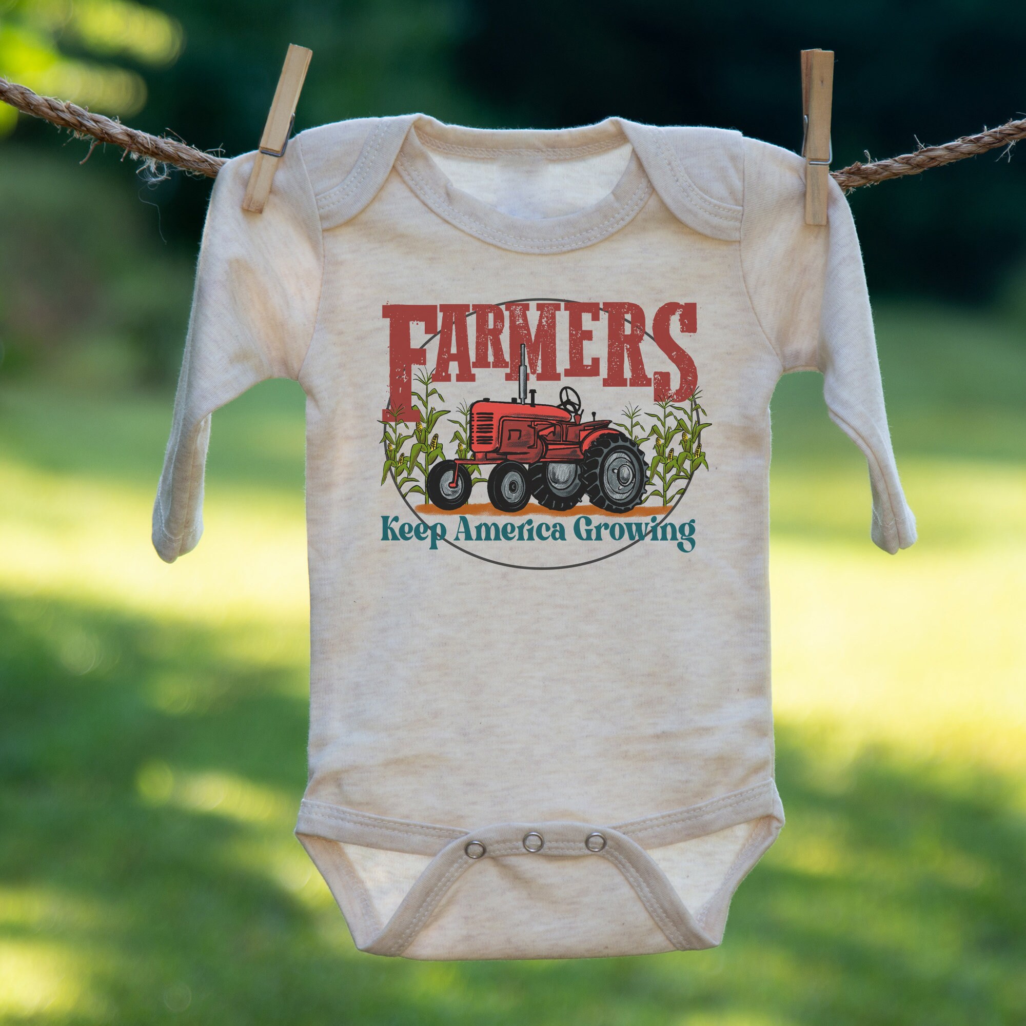 Farmers keep America growing fall farm clothing baby farm | Etsy