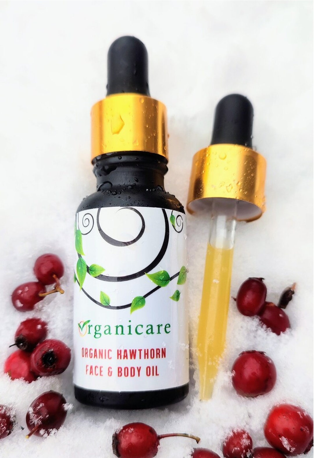 Organic Unrefined Wild British Hawthorn Berry Oil Face Serum Bath ...