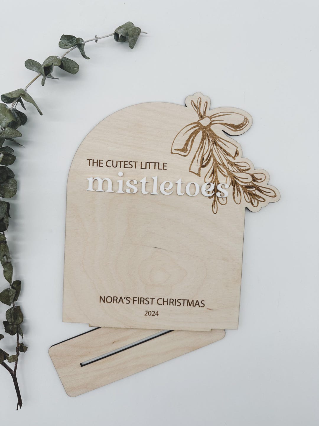The Cutest Little Mistletoes Plaque | Baby's First Christmas Sign ...