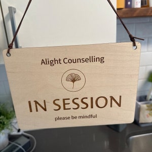 Personalized Therapist Office Sign - Engraved Clinic Door Hanger - Etsy