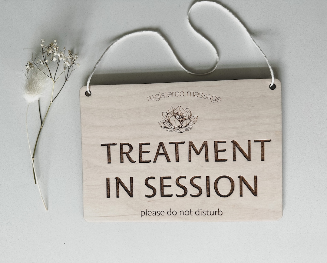 Personalized Therapist Office Sign - Engraved Clinic Door Hanger - Etsy