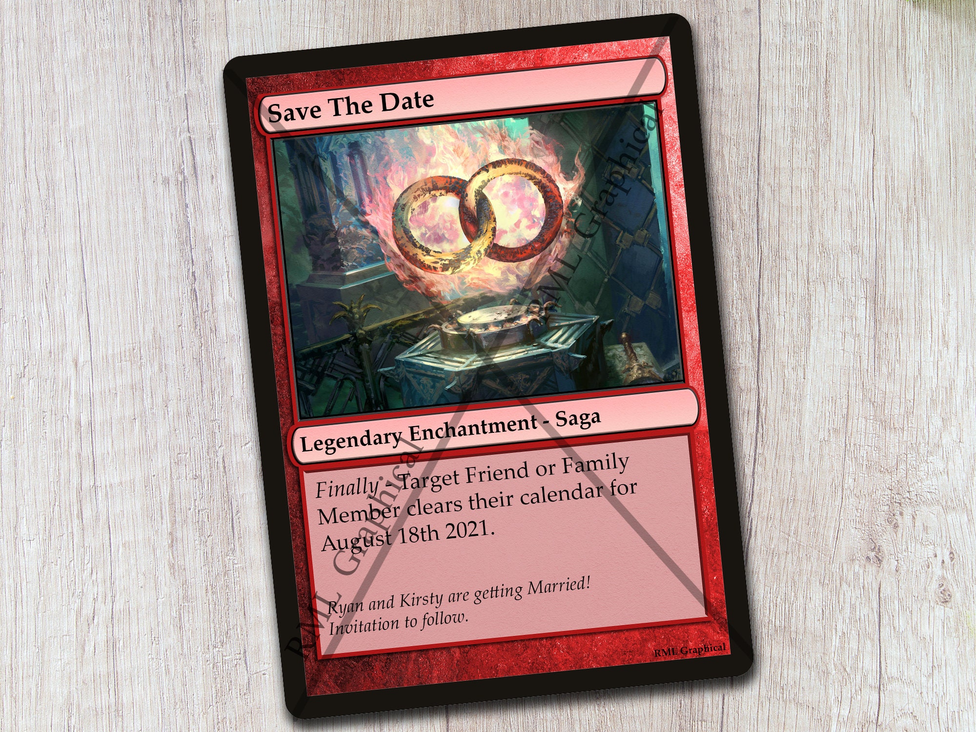 Magic the Gathering - Wedding Save the Date - Etsy UK