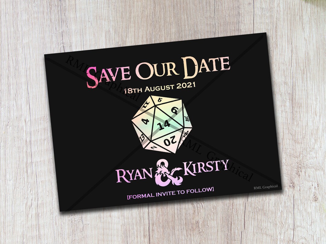 Dungeons & Dragons - Wedding Save the Date - Etsy