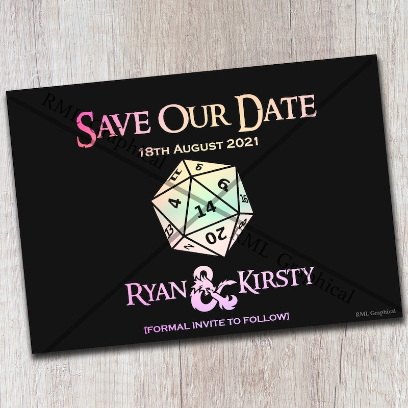 Dungeons and Dragons Wedding Invitations - Etsy