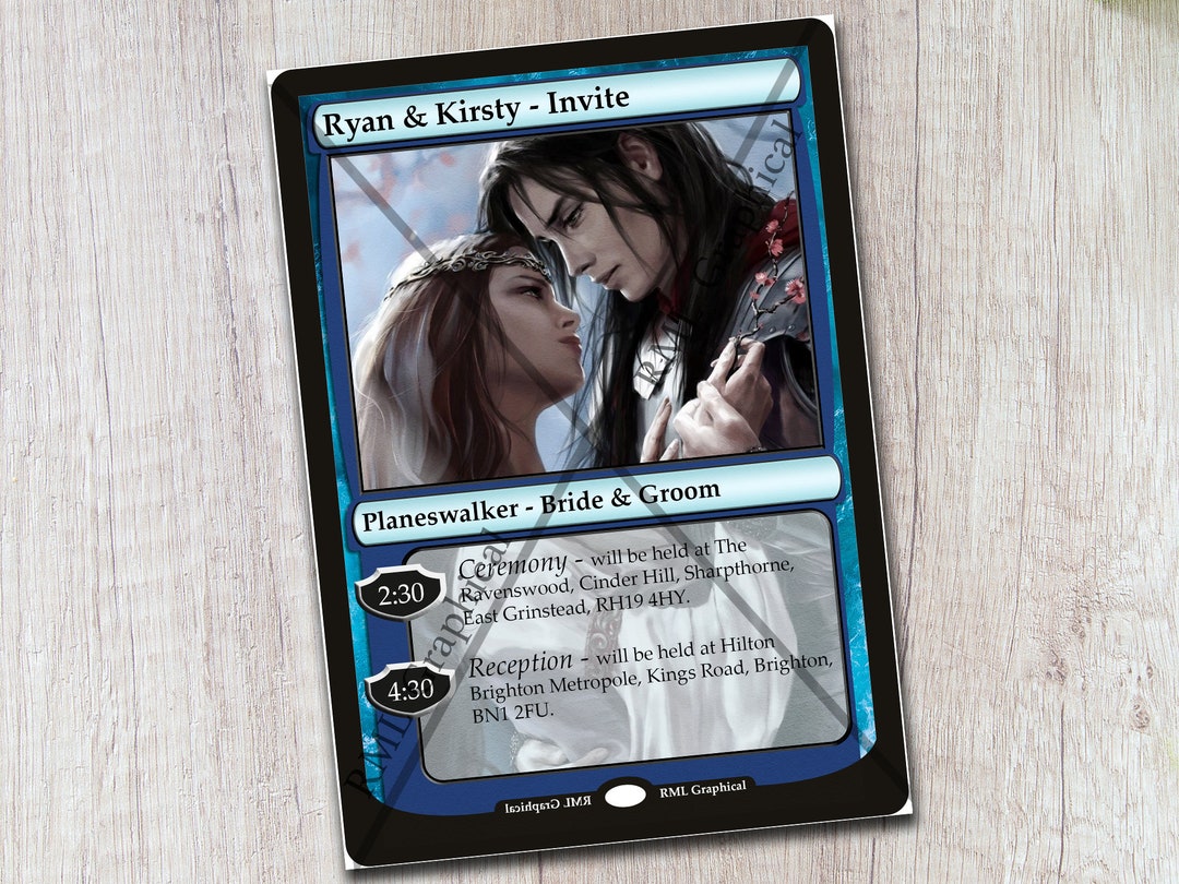 Magic the Gathering - Wedding Invite - Etsy