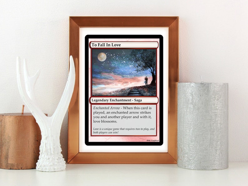 Custom Magic the Gathering Card print Engagement / - Etsy