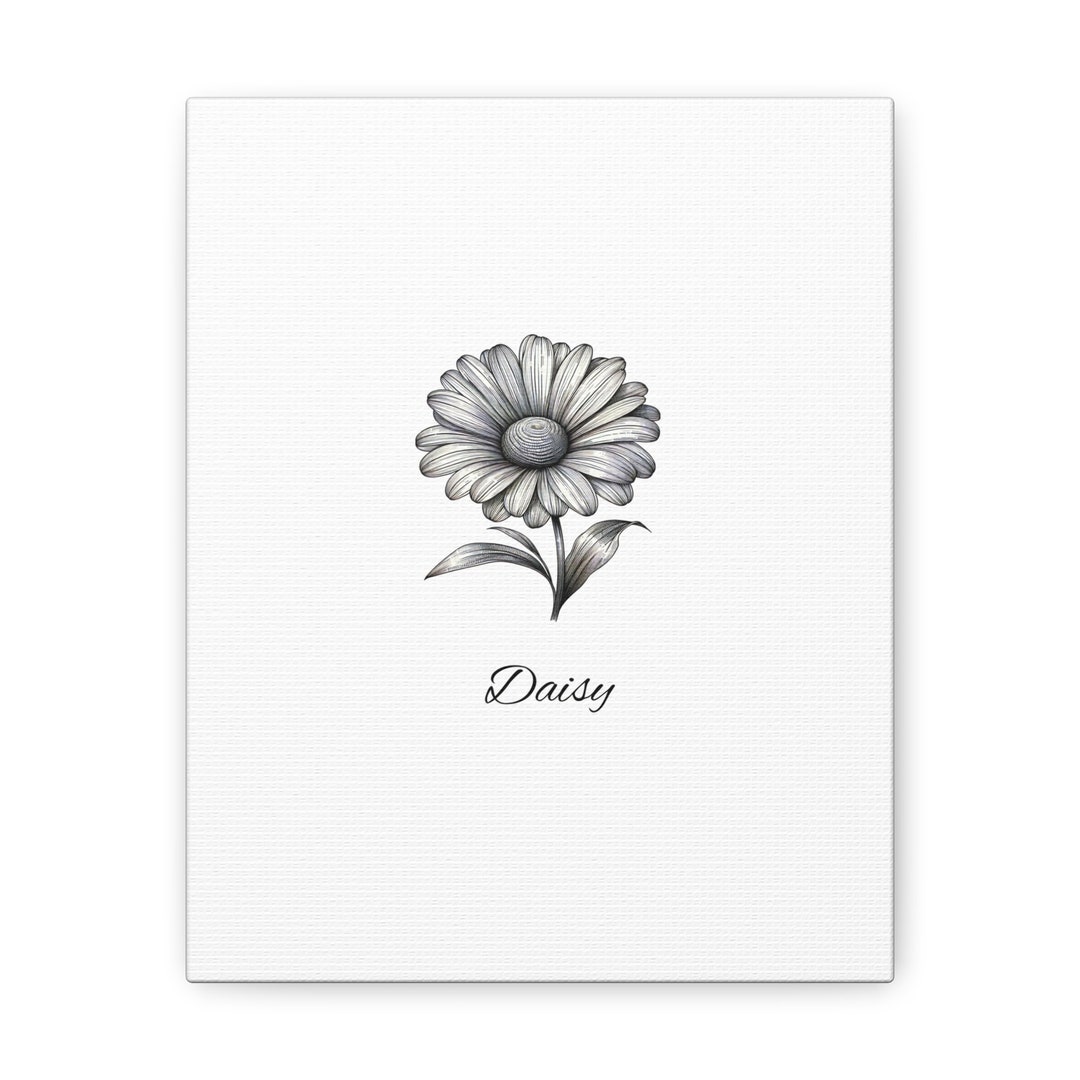 Birth Month Wall Canvas, April, Daisy, Flower, Springtime, Summertime ...