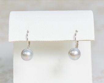 Lever Back Pearl Earrings - Etsy