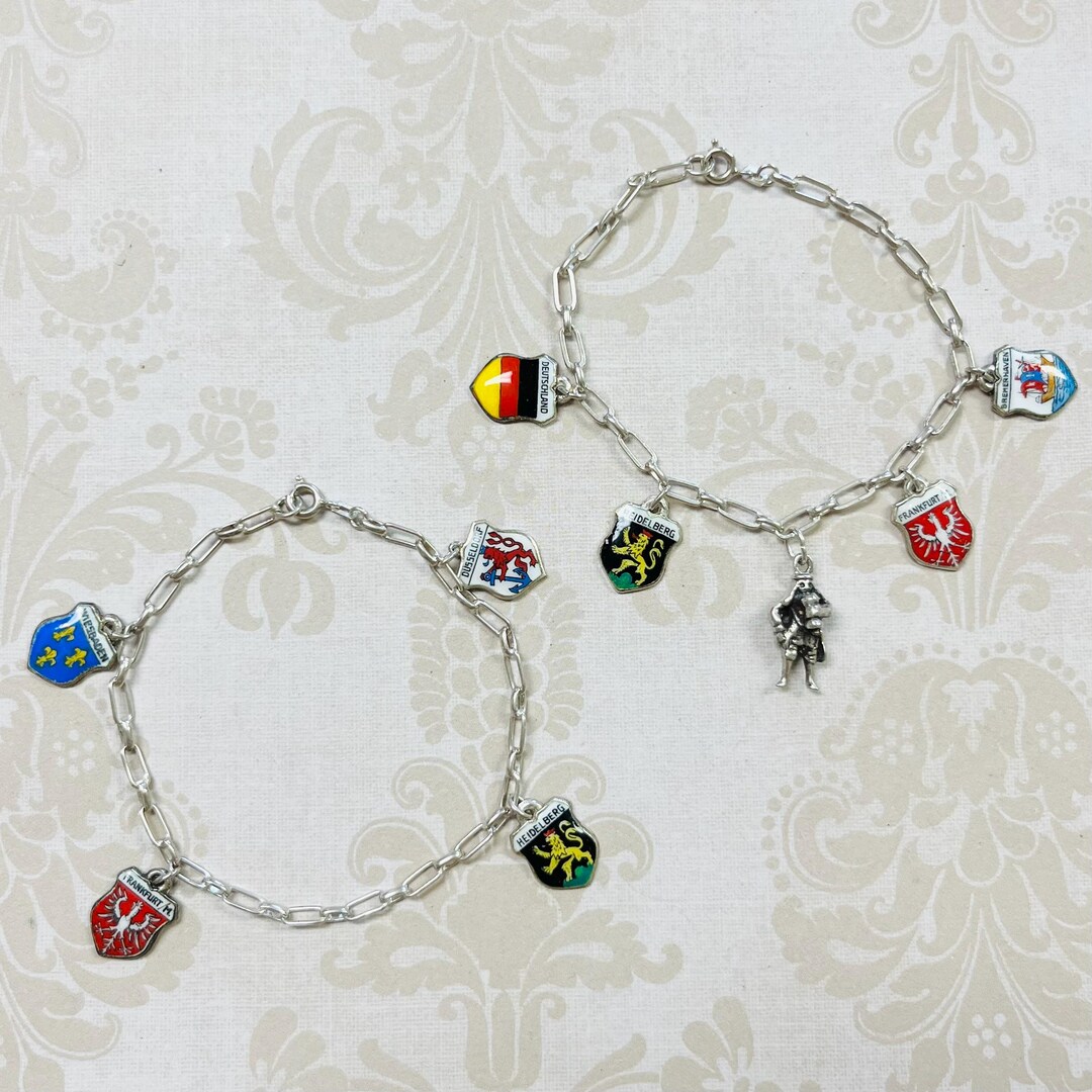 2 German City Flags Charm Bracelets - Etsy