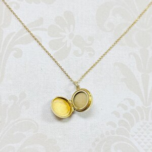 14K Gold Estate Children’s Locket Necklace - Etsy