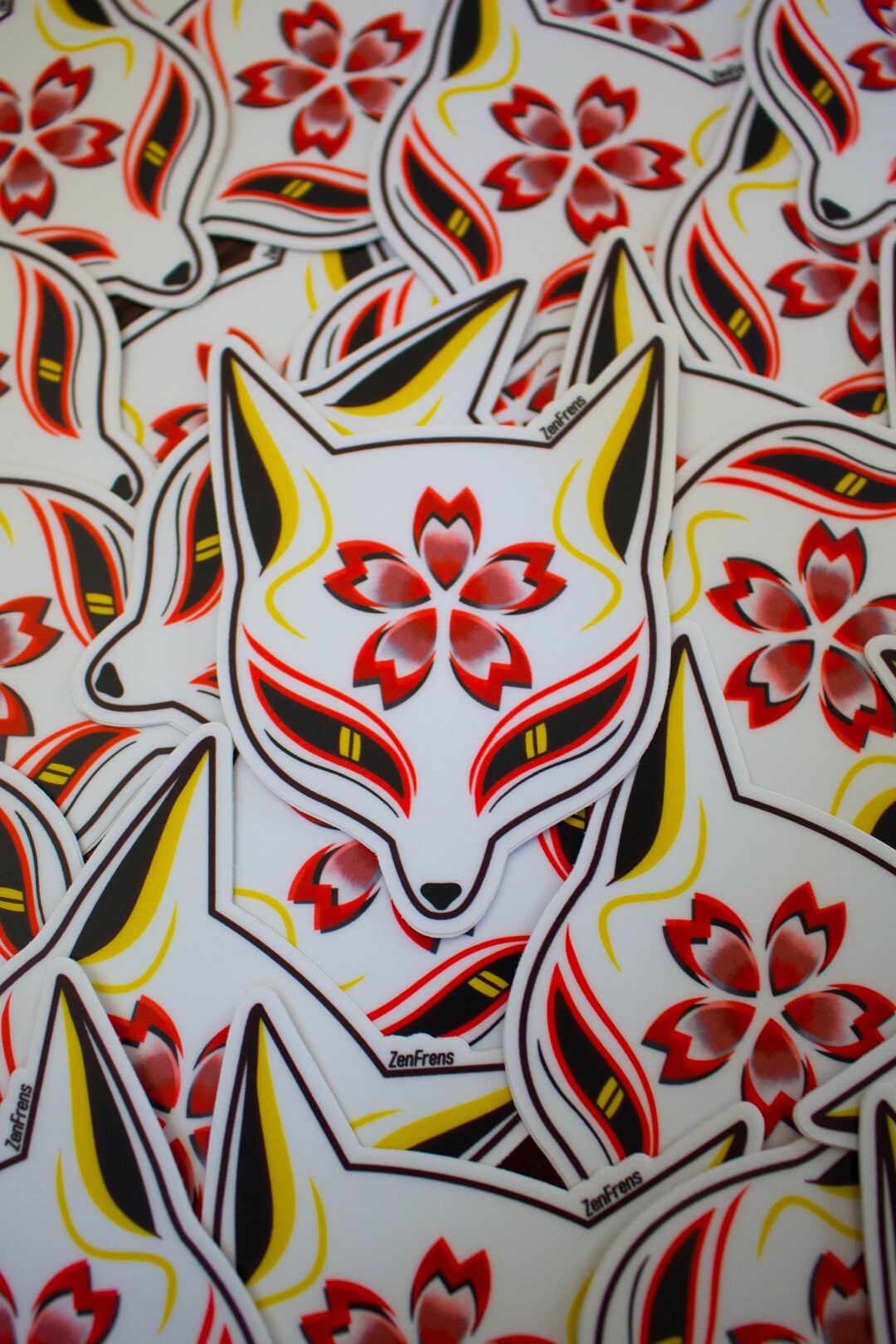 Kitsune Sticker - Etsy