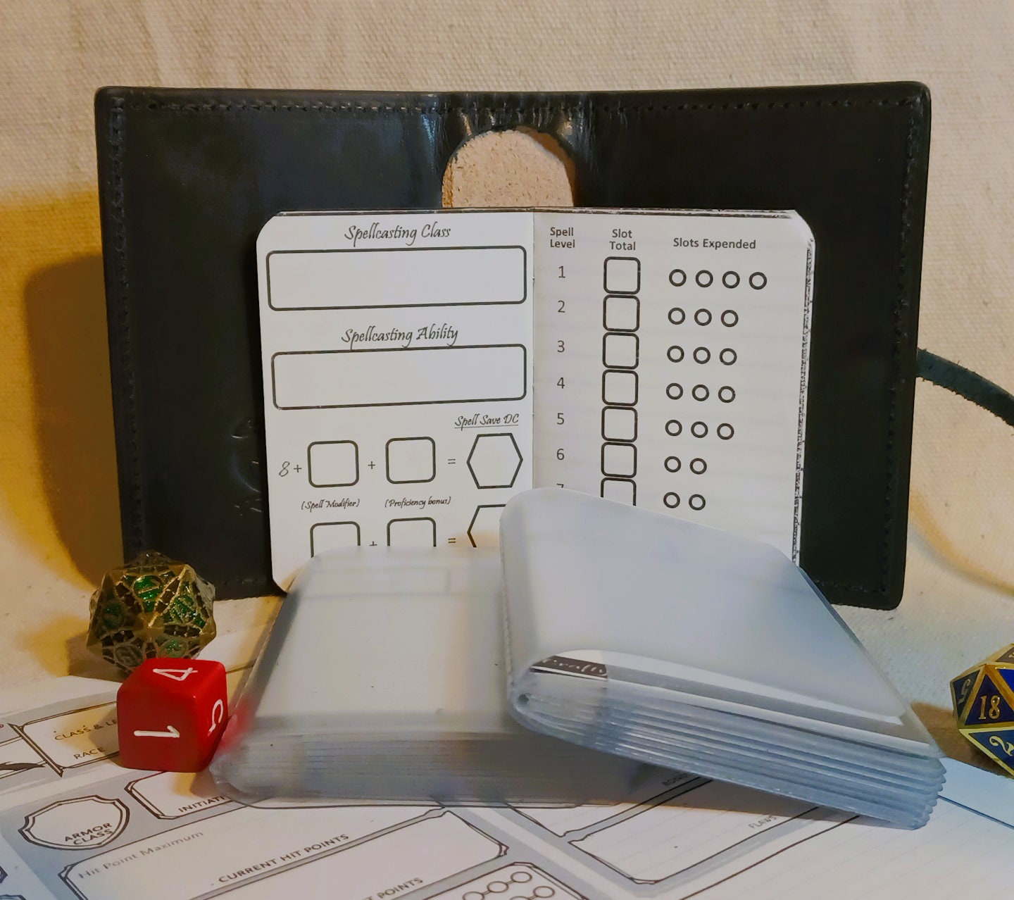 Spellbook for Dnd / Daggerheart / TTRPG Spell and Item Cards (holds 40 ...