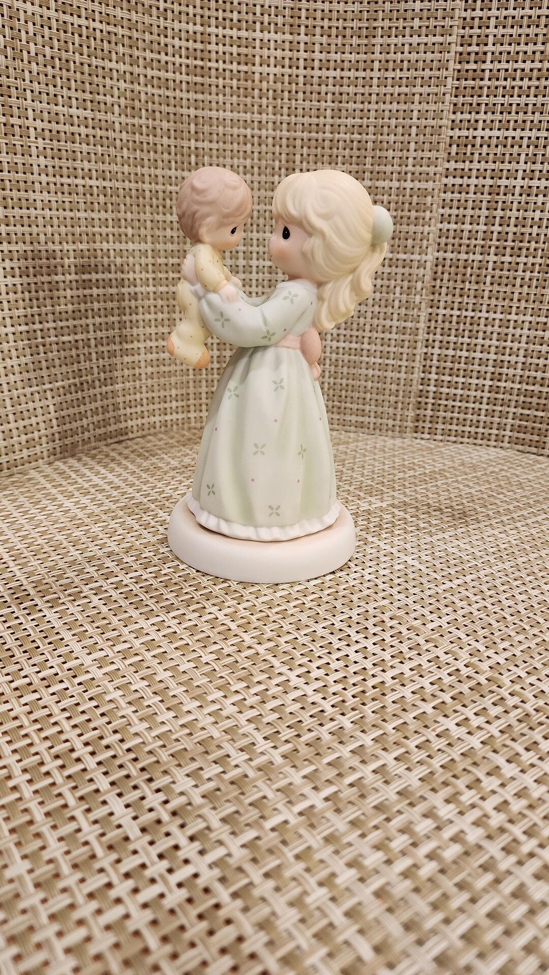 Vintage Precious Moments Porcelain Figurine "happiness is Being A Mom ...