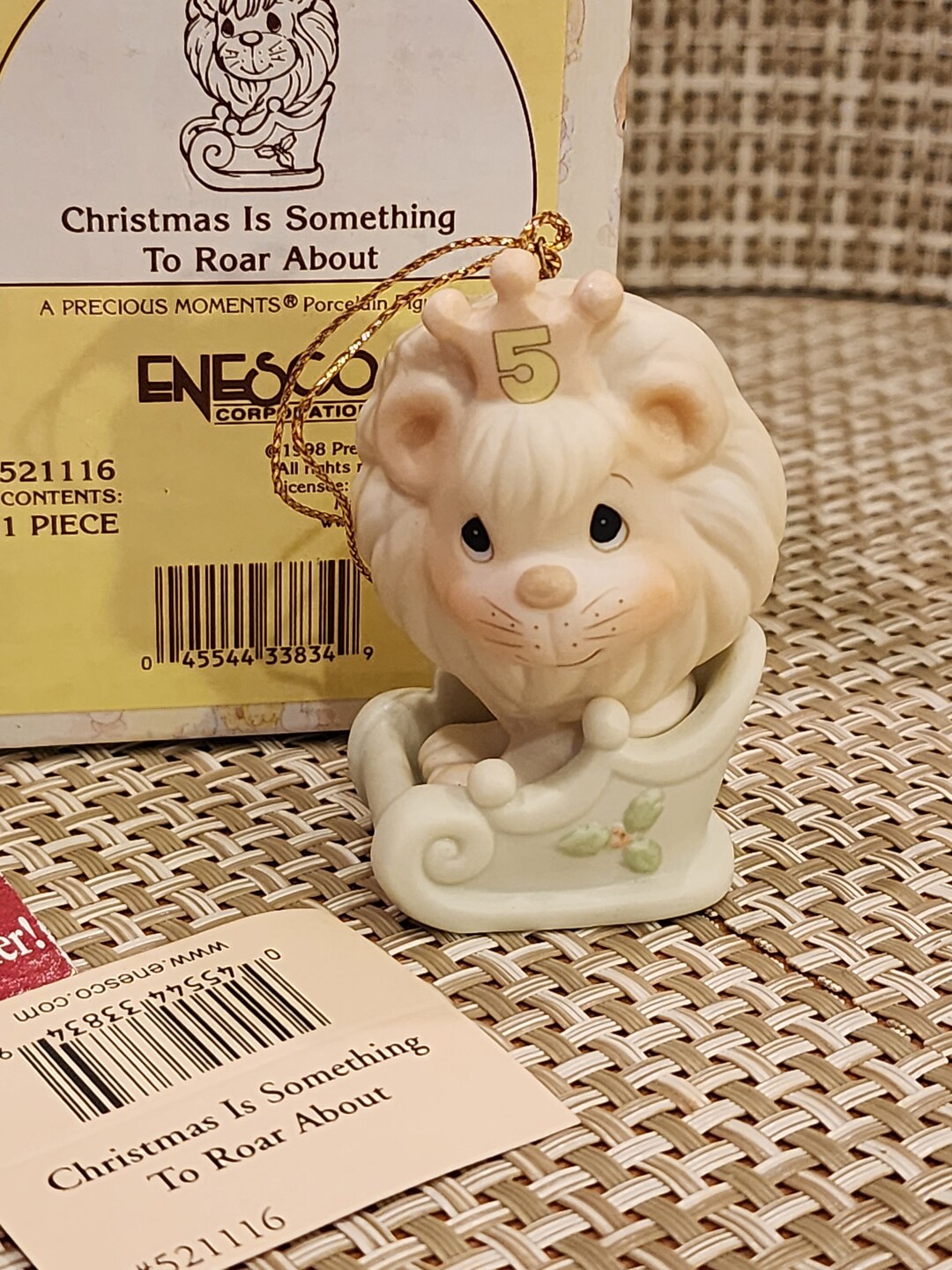 Vintage Precious Moments Porcelain Ornament “christmas is Something to ...