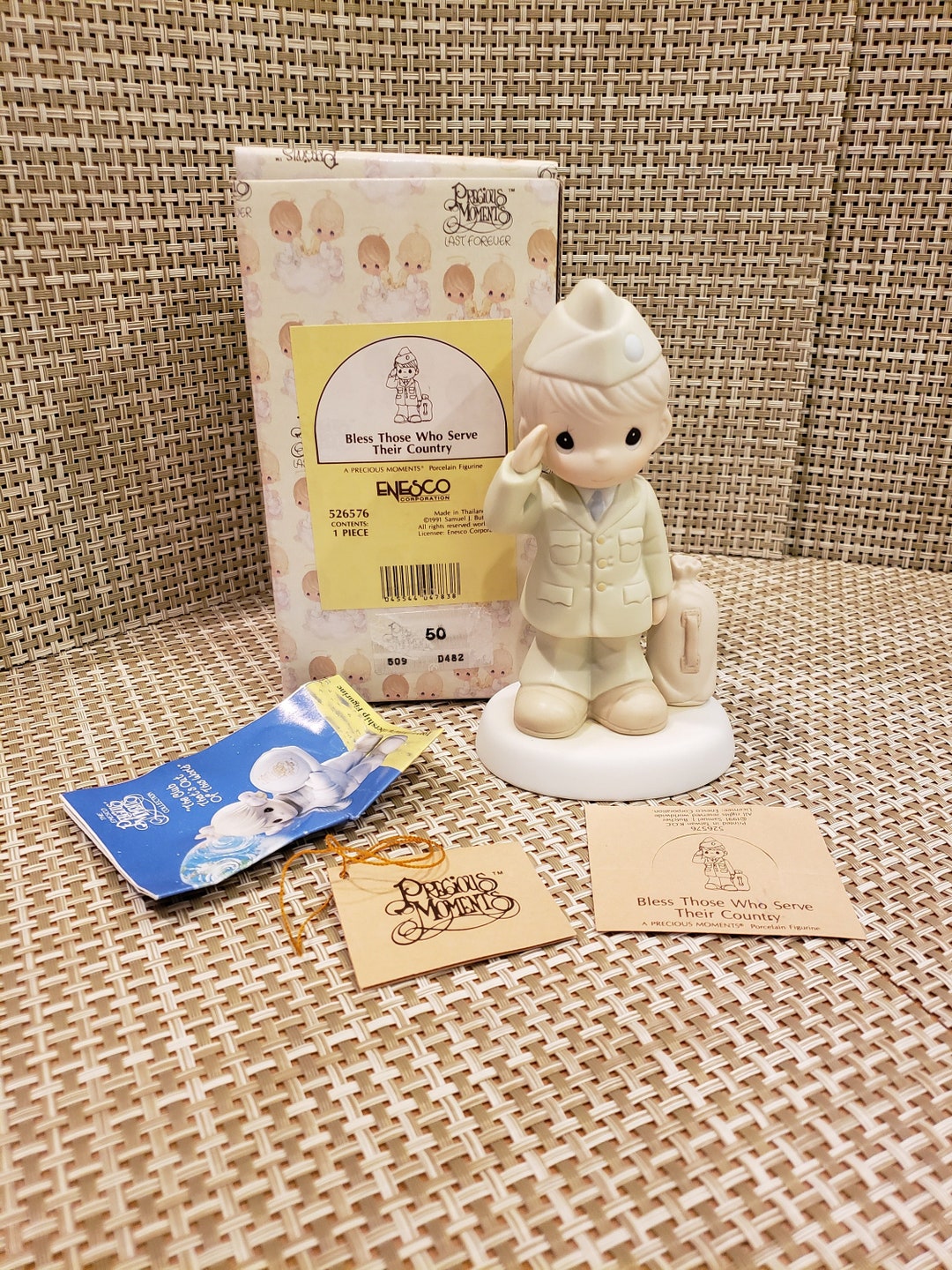 Vintage Precious Moments Porcelain Figurine “bless Those Who Serve ...