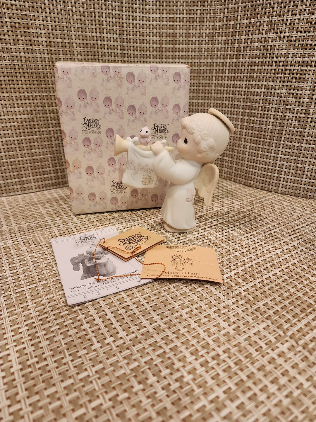 Vintage Precious Moments Porcelain Figurine “rejoice O Earth" With Box ...