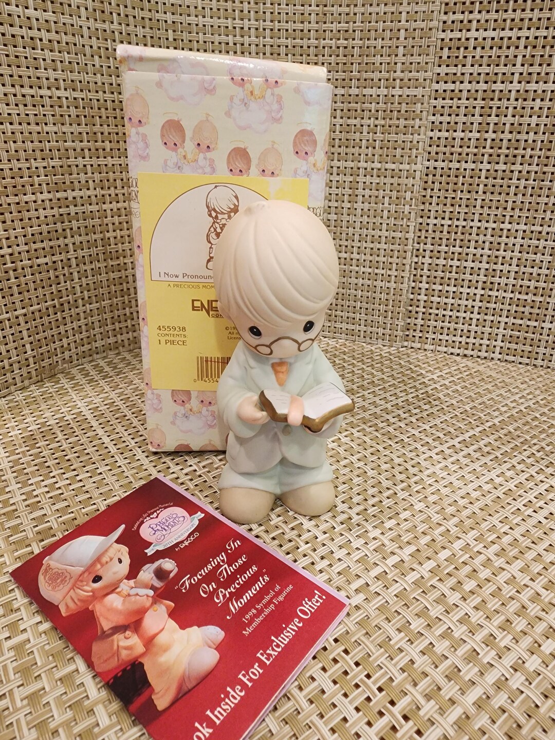 Vintage Precious Moments Porcelain Figurine “I Now Pronounce You Man ...