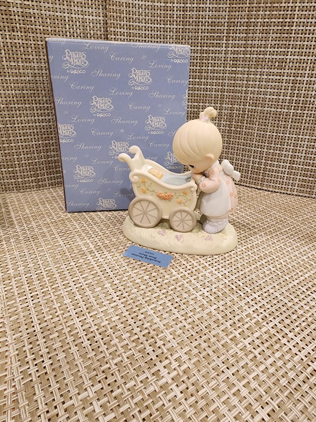 Vintage Precious Moments Figurine "something Precious From Above" With ...