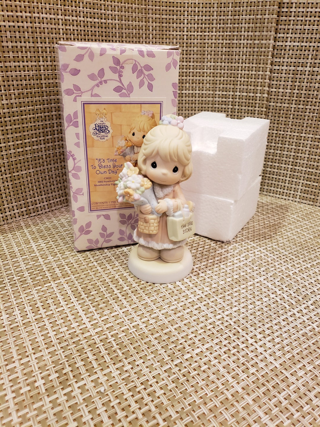 Vintage Precious Moments Figurine "it's Time to Bless Your Own Day" With Box (IOB) (retired) - Etsy