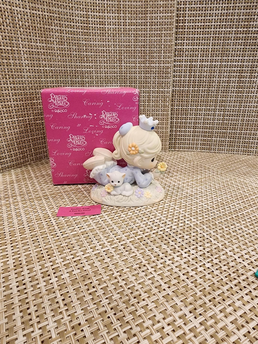 Vintage Precious Moments Porcelain Figurine “sunshine Brings A Purr ...