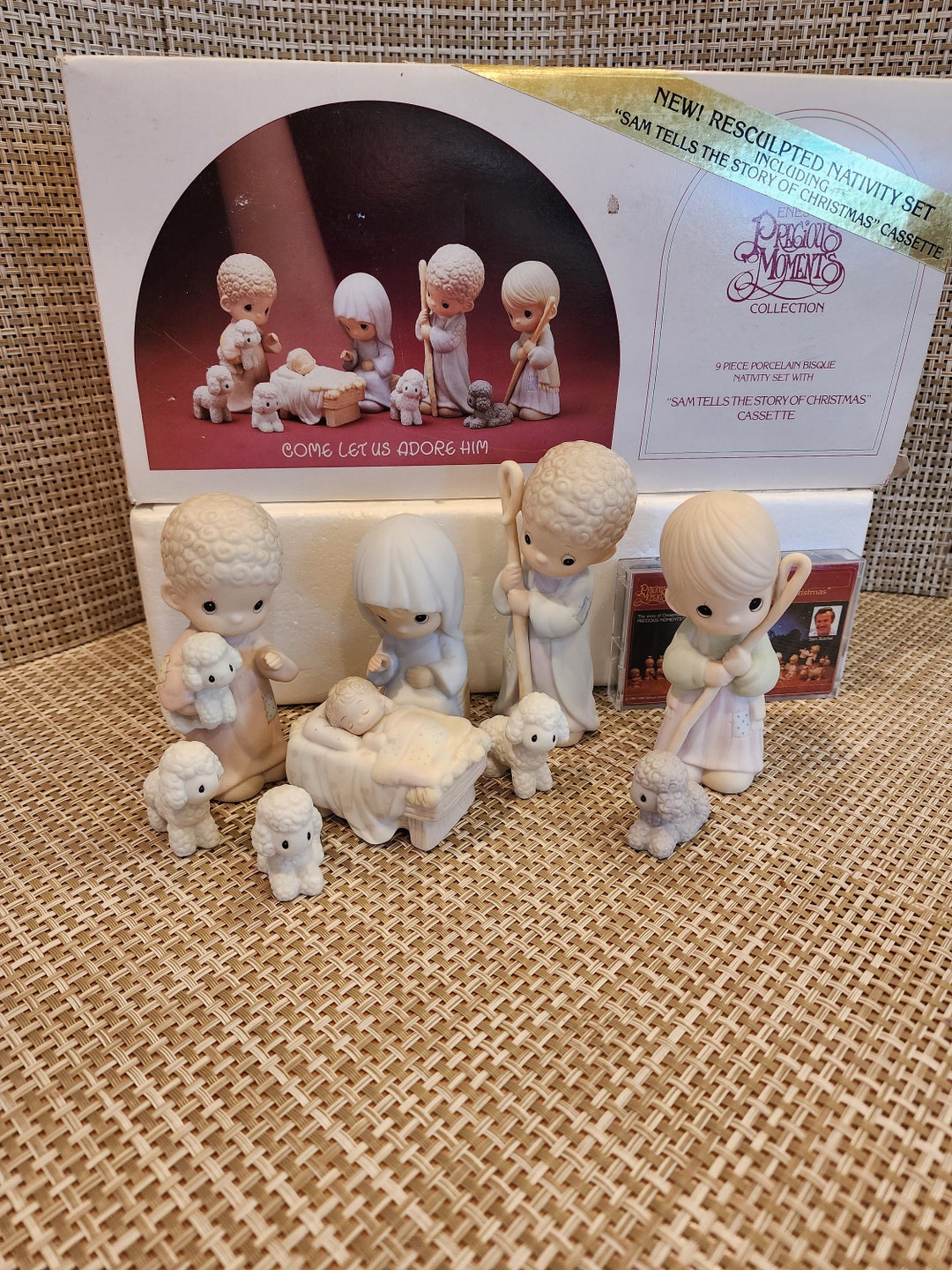 Vintage Precious Moments Porcelain Figurines 9 Pc Set come - Etsy