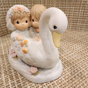 Vintage Precious Moments Porcelain Figurine our Love Will Flow Eternal ...