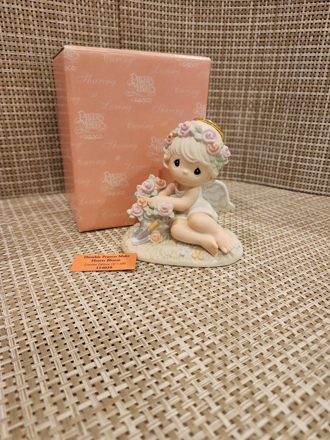 Vintage Precious Moments Porcelain Figurine "humble Prayers Make Hearts ...